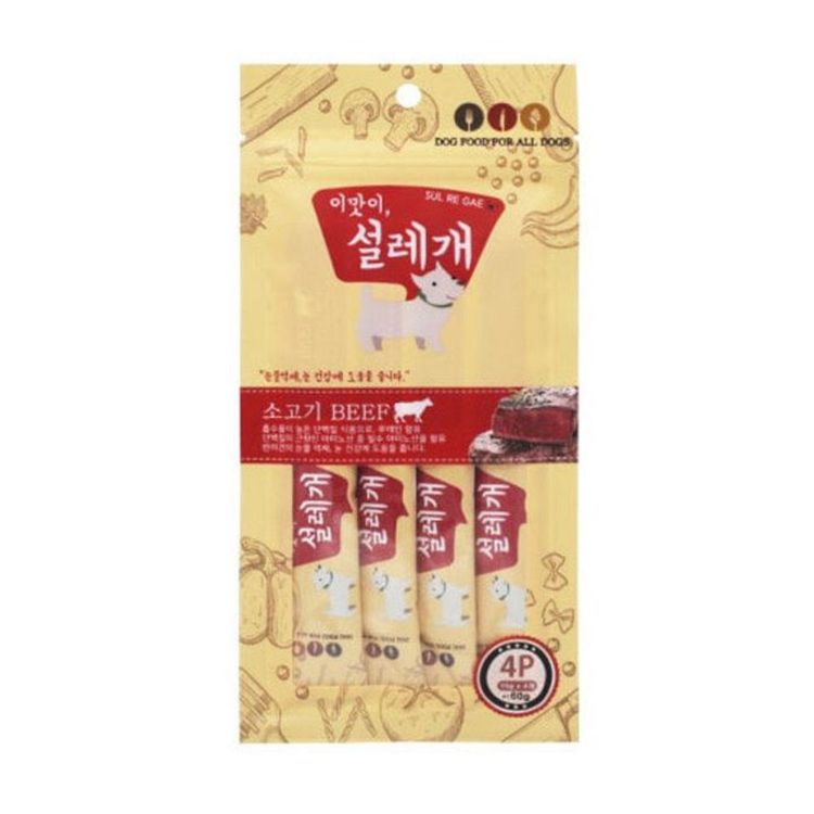 펫더맨 강아지 간식 츄르 파우치 영양 사료 소고기 15gx4p 홈플러스 택배배송