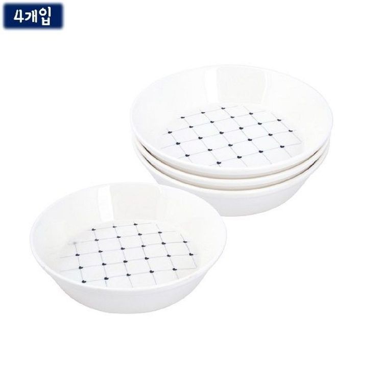 하트 N8241dbdd85 찬기대 4p 반찬접시 가정용 식기 반찬그릇 홈플러스 택배배송