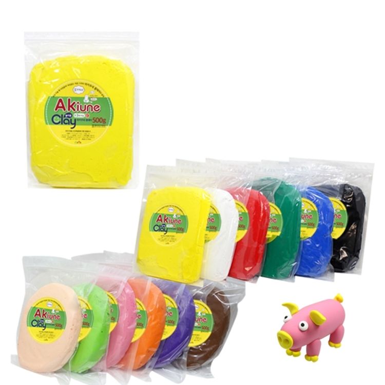 스쿨문구아키우네 클레이 500g 지퍼백 노랑 Diy 만들기 홈플러스 택배배송