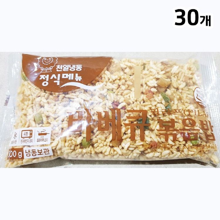 천일식품 바베큐볶음밥300g X30 냉동볶음밥 즉석볶음밥 간편볶음밥 캠핑볶음밥 맛있는볶 홈플러스 택배배송