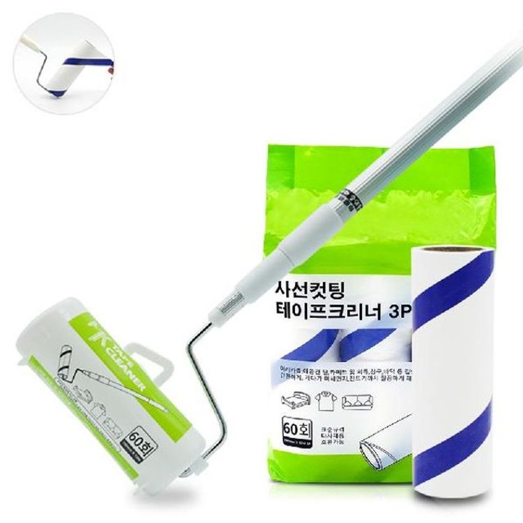테이프크리너 60회 사선 C 10 롱핸들케이스리필4롤 홈플러스 택배배송