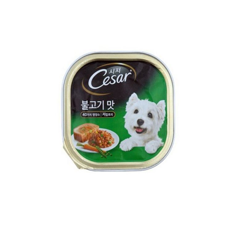 한국마즈 시저 강아지 간식사료 불고기 100g 홈플러스 택배배송