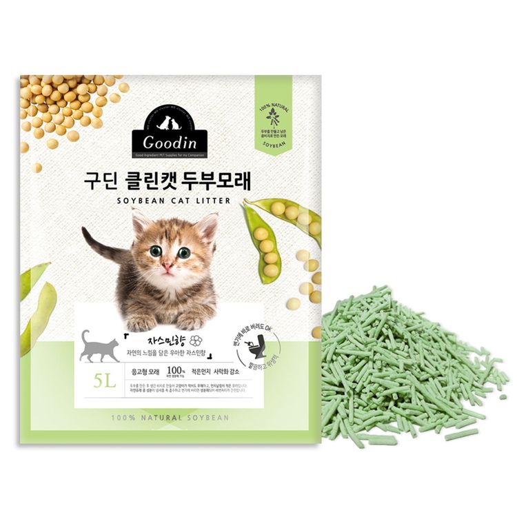 구딘 클린캣 응고형 두부모래 얇은국시 자스민향 5lx3개 홈플러스 택배배송