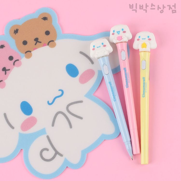산리오 피규어 라이트펜 시나모롤 1p 랜덤 산리오캐릭터즈 필기구 메모 단체선물 Led 학용 홈플러스 택배배송