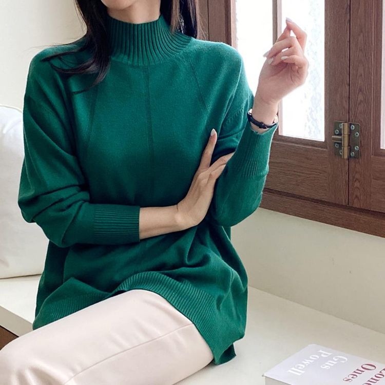여자 하이넥 폴라 비스코스 스웨터 무지 티셔츠 홈플러스 택배배송