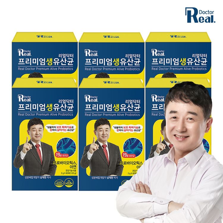 리얼닥터 프리미엄 생유산균 19 60포 6개 12개월분 모유유래 다이어트유산균 홈플러스 택배배송