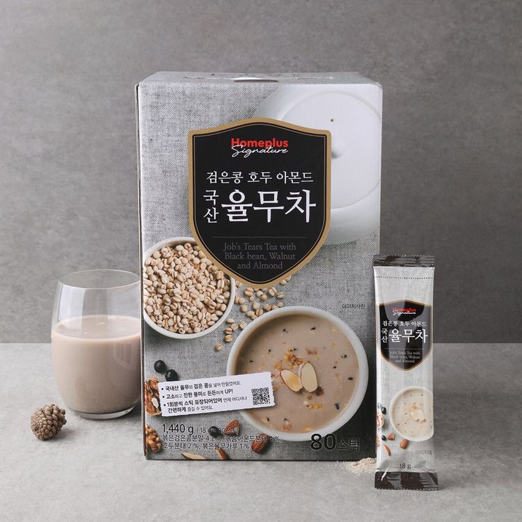 홈플러스시그니처 검은콩호두아몬드국산율무차 80t1440g 홈플러스