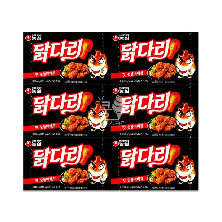 닭다리 핫숯불바베큐맛 66g 6개 홈플러스 택배배송