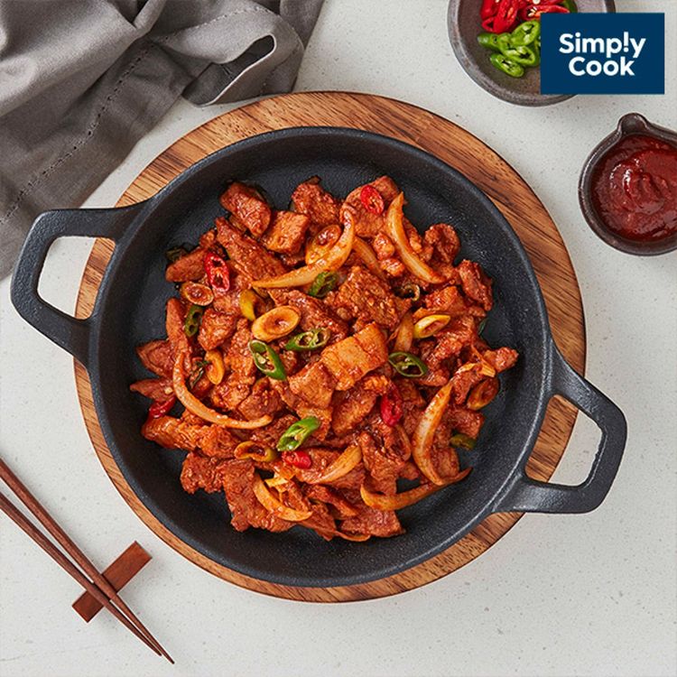 심플리쿡 돼지고기두루치기 490g 2인분 쿠킹박스 홈플러스 택배배송