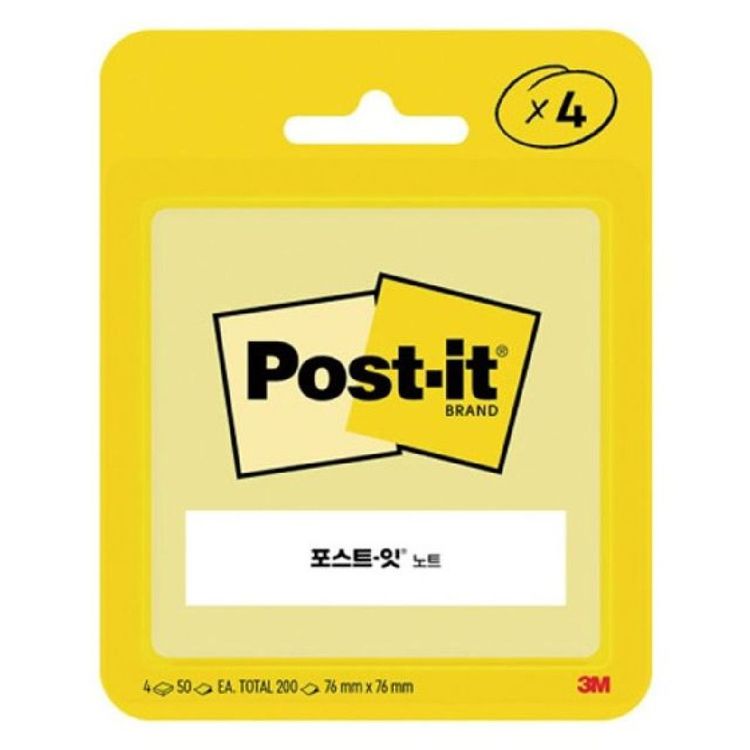 대용량팩 3M 포스트잇 일반노트 노랑 5400-CY 200매 76x76mm | 홈플러스 택배배송