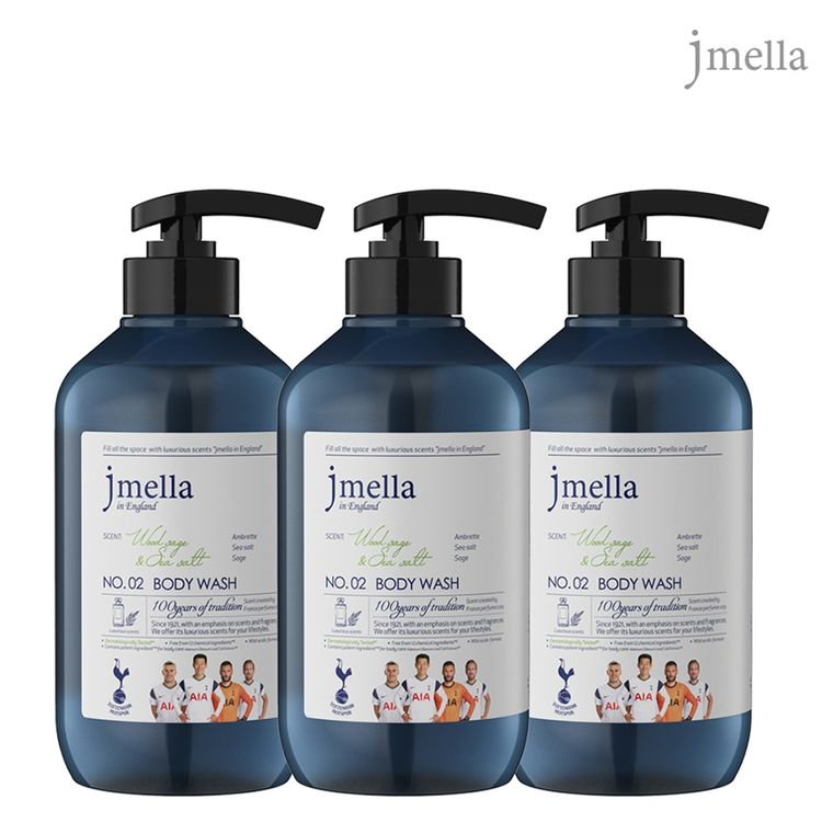 제이멜라 인 잉글랜드 우드세이지 앤 씨솔트 퍼퓸 바디워시 500ml 3ea 홈플러스 택배배송