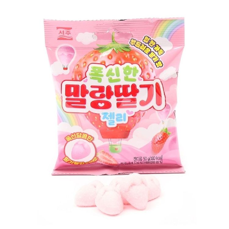 서주 폭신한 말랑 딸기 젤리 50g 1타 12개입 딸기젤리 딸기제리 딸기맛젤리 젤리 디저트 홈플러스 택배배송