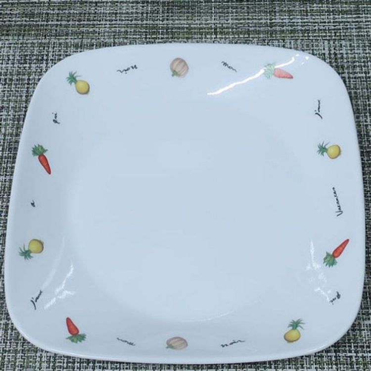코렐 접시 반찬 그릇 식기 찬기 사각 접시 야채 23cm 홈플러스 택배배송