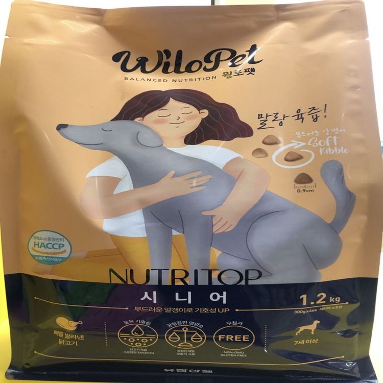 윌로펫 뉴트리탑 강아지도그 시니어 반려견사료 12kg 홈플러스 택배배송