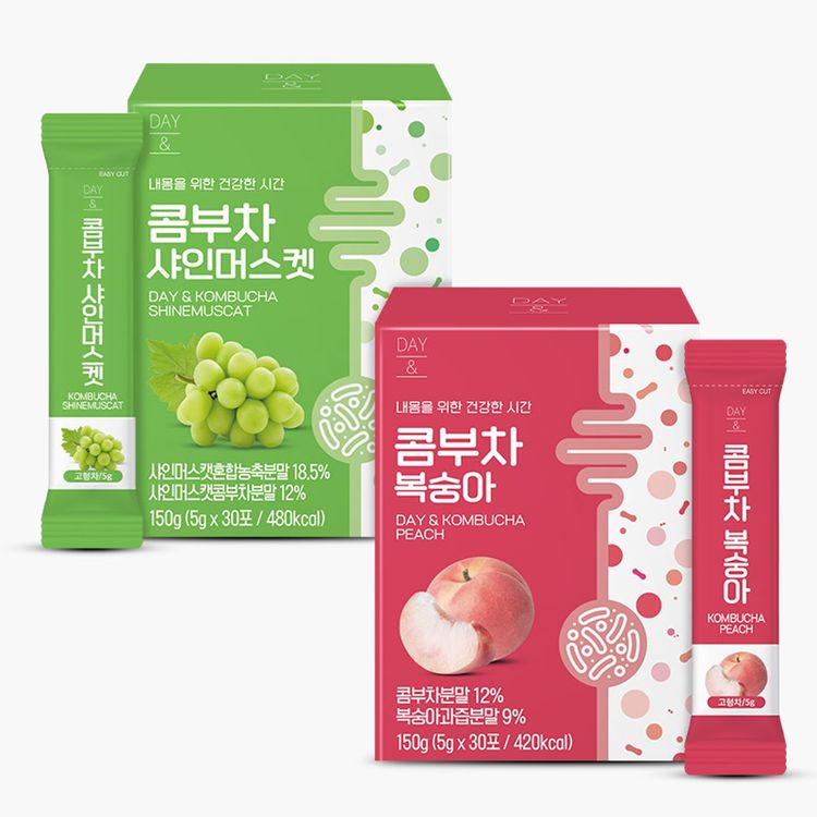 참앤들황토농원 데이앤 콤부차 샤인머스켓복숭아 30포 11 홈플러스 택배배송