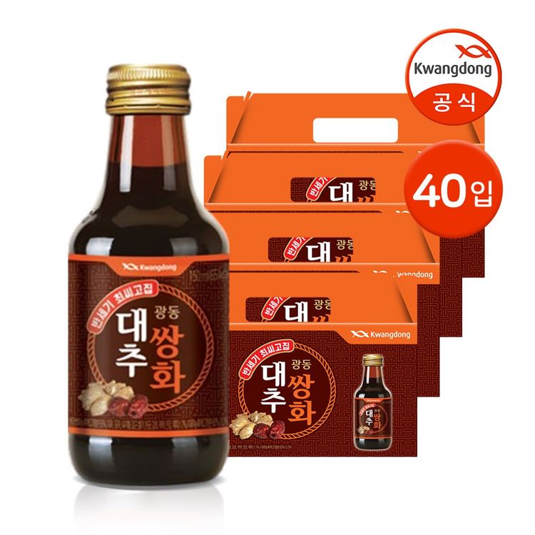 광동 대추쌍화 150ml 40병 쌍화차 전통차 건강음료 홈플러스 택배배송