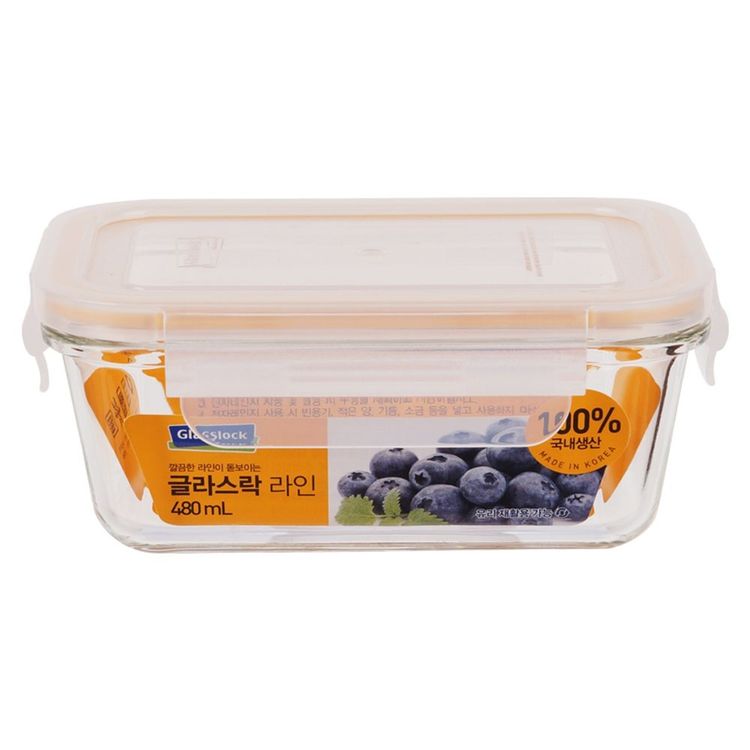 글라스락 실용적인 N6143aa9ef8 직사각 유리 밀폐 용기 480ml 홈플러스 택배배송