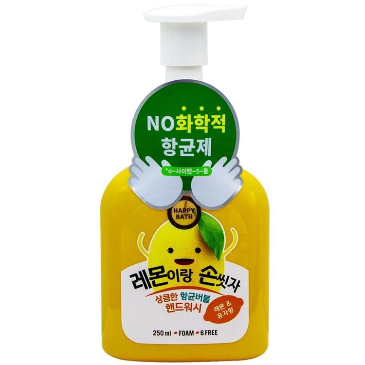해피바스 레몬이랑 손씻자 버블 핸드워시 250ml 홈플러스 택배배송