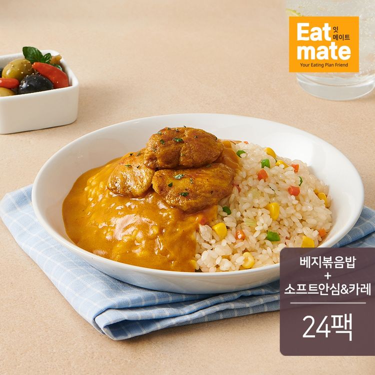 잇메이트 더블덮밥베지볶음밥소프트안심and카레 220gx24팩528kg 홈플러스 택배배송