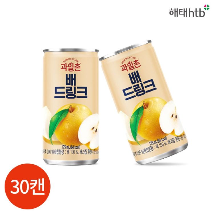 해태 과일촌 배 드링크 주스 음료 175ml 30캔 홈플러스 택배배송