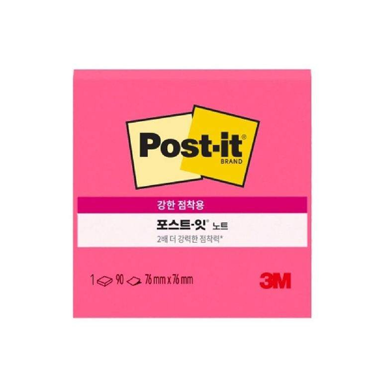 3M 포스트잇 슈퍼스티키 654-SSN 네온핑크/(76x76 9 | 홈플러스 판매자택배