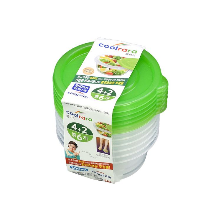 이지쿨라라 원형 밀폐용기 1호 6P 300ml | 홈플러스 택배배송