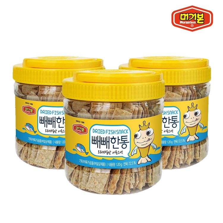 머거본 추억의간식 오리지널 빼빼한통 120g X3통 홈플러스 택배배송