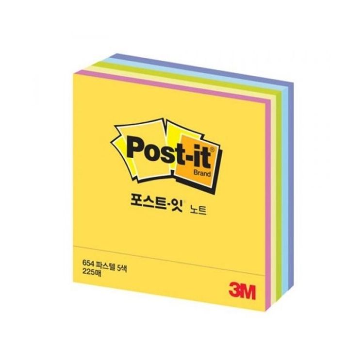 파스텔큐브 실용적인 N622398d8de 5색 포스트 잇 점착식노트 메모지 76x76mm 홈플러스 택배배송