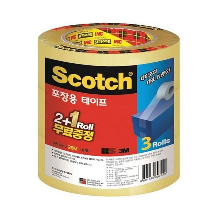 3m 스카치 포장용 테이프 투명 3625v 2plus148x25m 홈플러스 택배배송