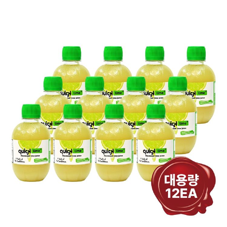 퀵 카리브해 라임즙 280mlx12개 감성 캠핑 음식 홈바 하이볼 쿠시카츠 홈플러스 택배배송