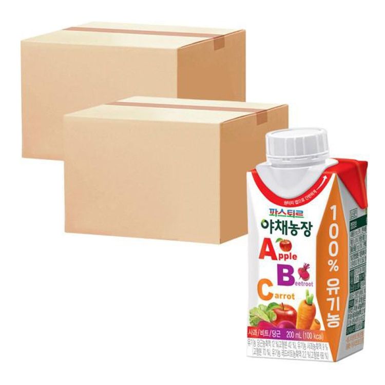 파스퇴르 유기농야채농장 Abc주스 200ml X 36입 홈플러스 택배배송