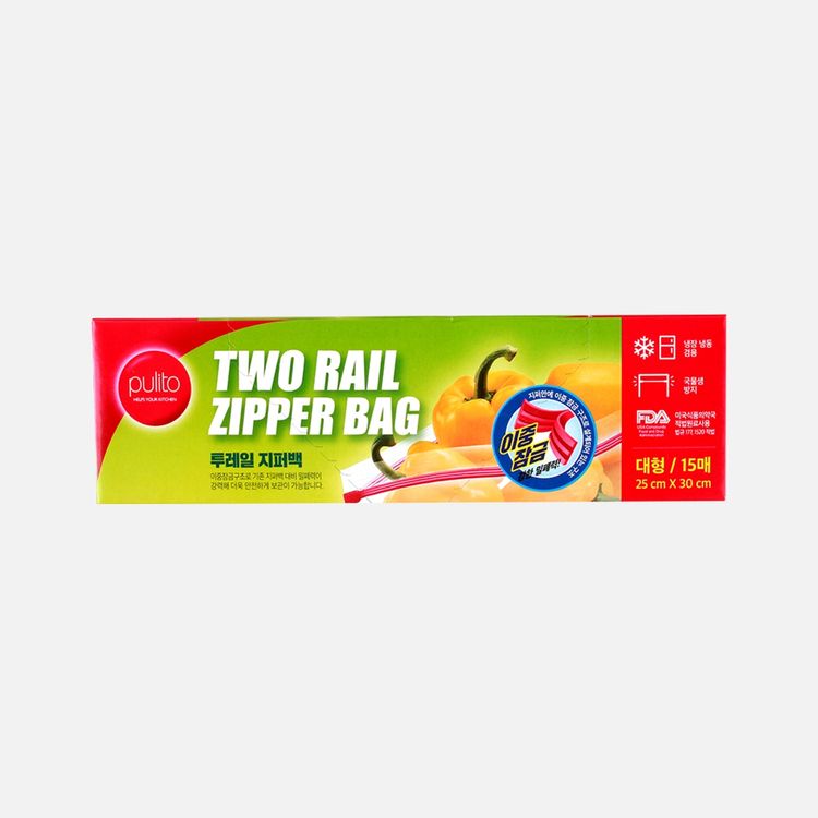 뿌리또 투레일 지퍼백 25x30cm 15매 홈플러스 택배배송