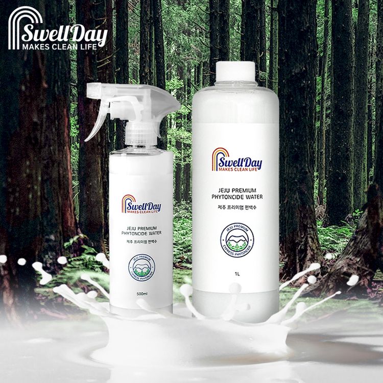 스웰데이 제주 프리미엄 천연 편백수 피톤치드 스프레이 500ml 1개 1l 리필 1개 홈플러스 판매자택배