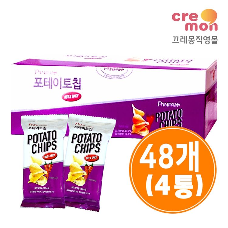 판판 포테이토칩 핫스파이시35gx12개입 X 4개 홈플러스 택배배송