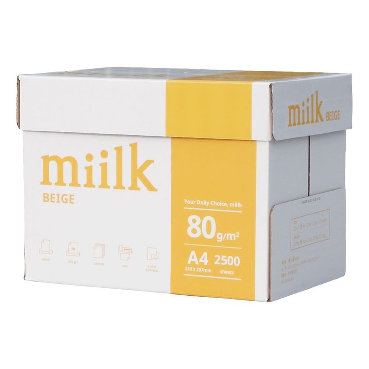 한국제지 미색 밀크복사용지 A4 (80g) 1BOX 2500매 | 홈플러스 택배배송