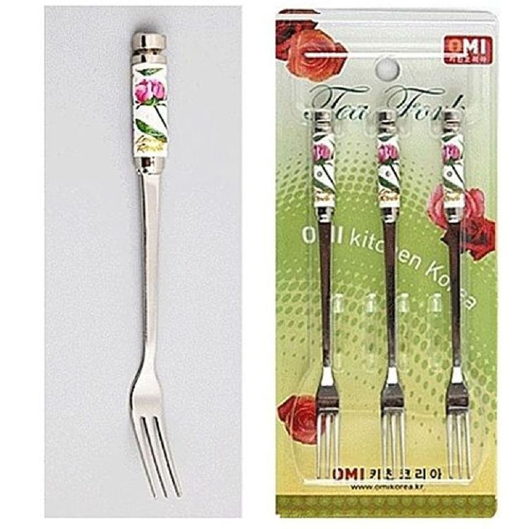 오미 사각 장미 티포크 3p 과일포크 다용도포크 홈플러스 택배배송