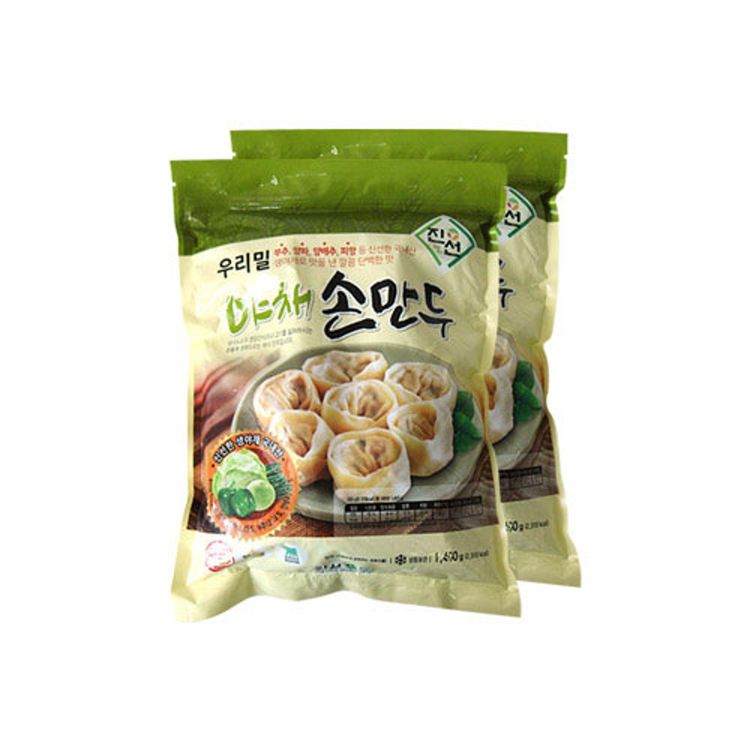 [진선푸드] 고기없는 채식웰빙 우리밀 야채손만두 2.8kg/1.4kgX2봉 | 홈플러스 택배배송