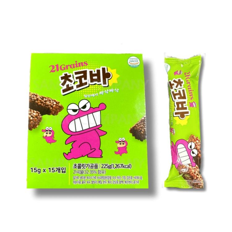21곡초코바 짱구초코바 21곡짱구초코바 1곽15개 홈플러스 택배배송