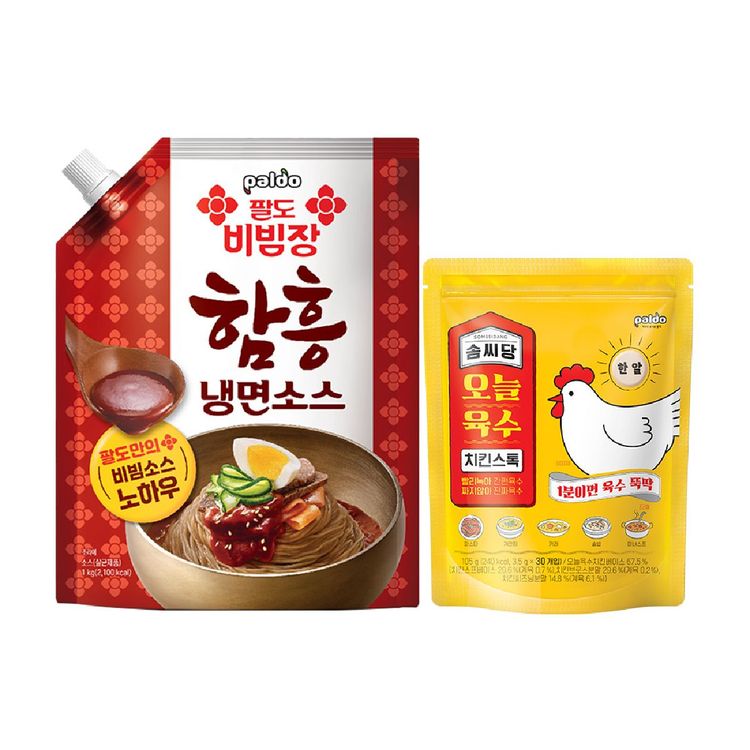 팔도 함흥냉면소스 1kg X 1개솜씨당 오늘육수 치킨스톡 105g X 1개 홈플러스 택배배송