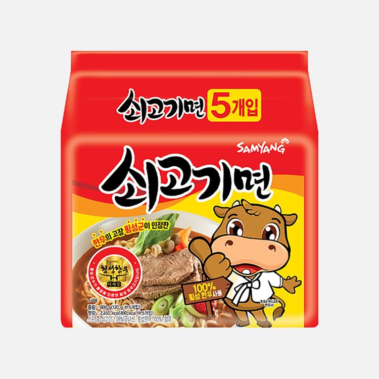 삼양 대관령쇠고기면 멀티 120g 5입 X 8입 | 홈플러스 택배배송