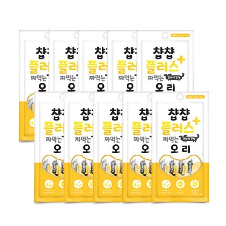 강아지 짜먹는 오리 60g 10p 반려견 스틱형 습식 간식 홈플러스 택배배송