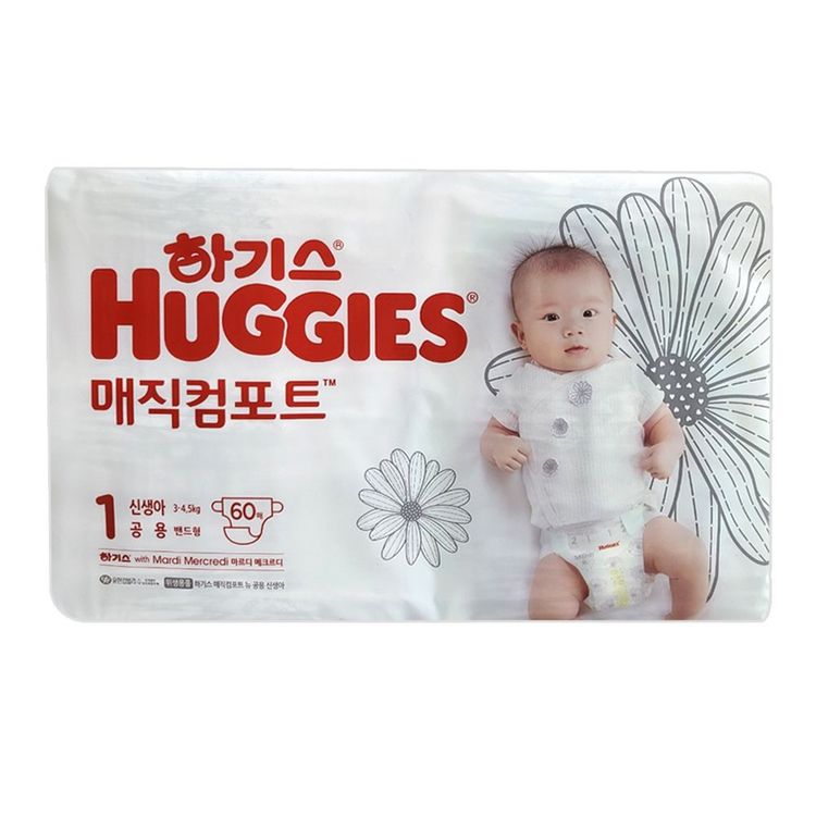 하기스 매직컴포트 1단계 신생아 공용 밴드형 60p 홈플러스 택배배송