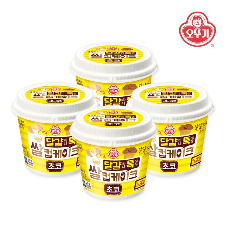 오뚜기 달걀 하나 톡 넣는 쌀컵케이크 초코 60g X 4개 홈플러스 택배배송