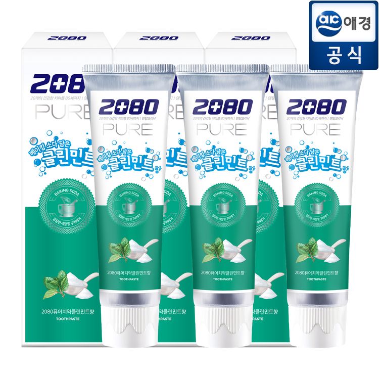 2080 퓨어치약 클린민트향 120gx6개 | 홈플러스 택배배송