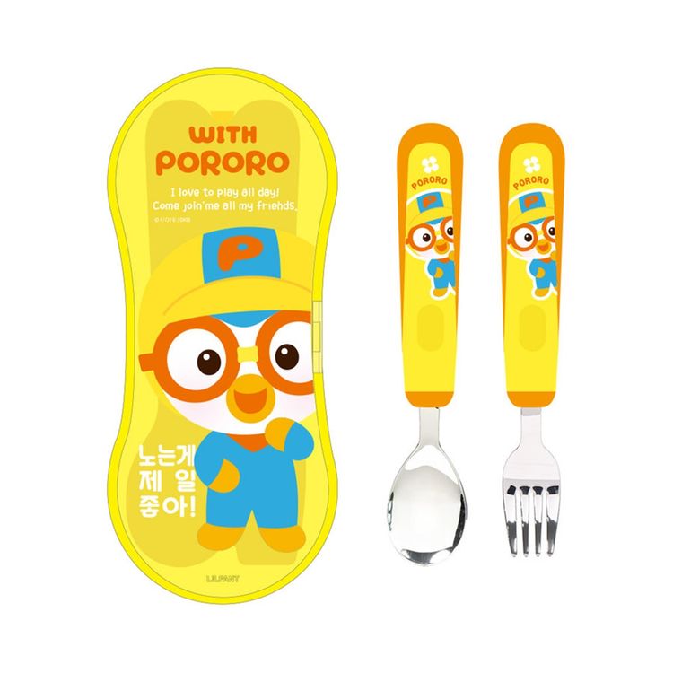 뽀로로 더블컬러 큐티 스푼포크 케이스 세트 홈플러스