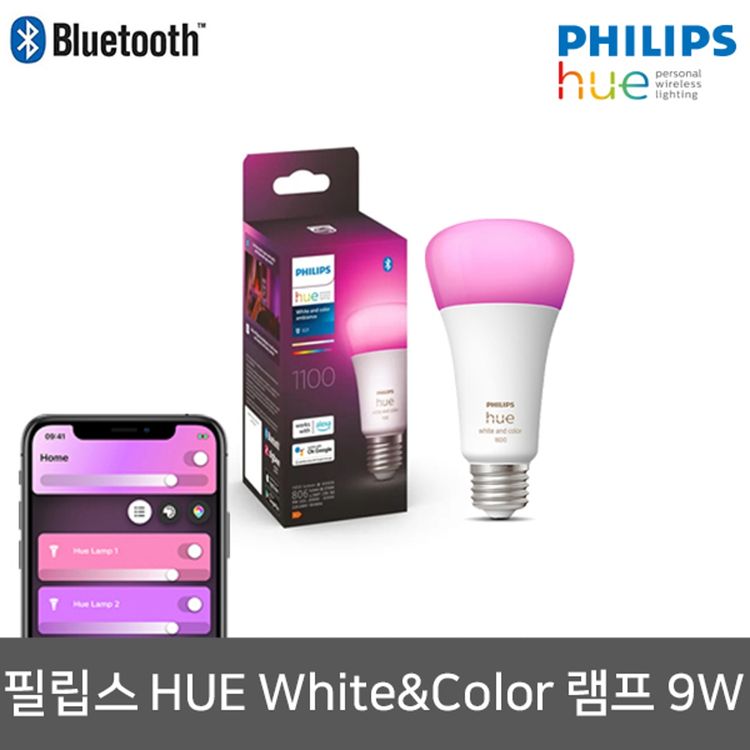 필립스 신제품 Hue 블루투스 40 컬러앰비언스 램프단품 홈플러스 택배배송