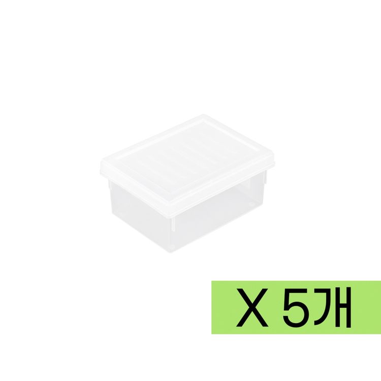 시스템 리빙박스6l X 1box 5개 화이트 반투명수납정리리빙박스플라스틱박스 홈플러스 택배배송