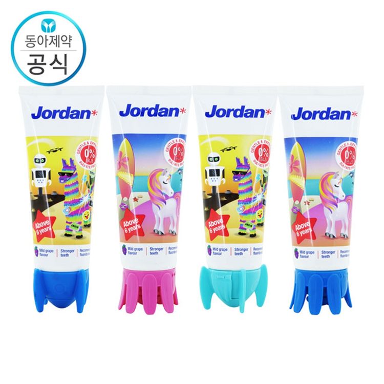 조르단 어린이 치약 스텝 2단계 포도향 색상랜덤 X 4개 홈플러스 택배배송