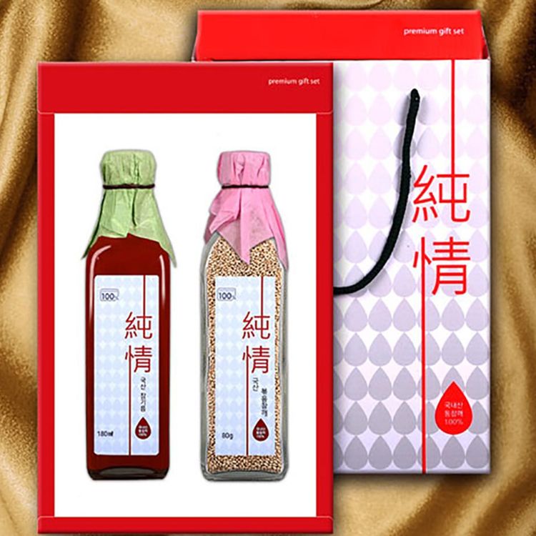 국산순정참기름 볶음참깨 1호참기름180ml 볶음참깨80g 홈플러스 택배배송