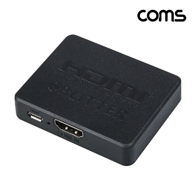 Coms Hdmi 분배기12 미니 4k 30hz Uhd Usb 전원 디스플레이분배기 유전 홈플러스 택배배송